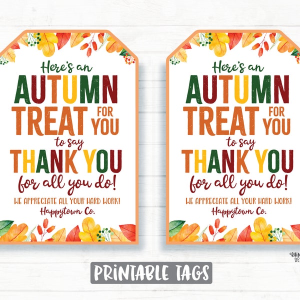 Autumn Tags - Etsy