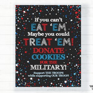 If You Can't Eat 'em Treat 'em Cookie Booth Printable, Donate Cookies ...