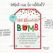 Christmas Hot Cocoa Bomb Tag, Editable Cocoa Bomb Tags, Peppermint Hot ...