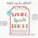 Baking Spirits Bright Tags Christmas Gift Tag Homemade Baked Goods ...