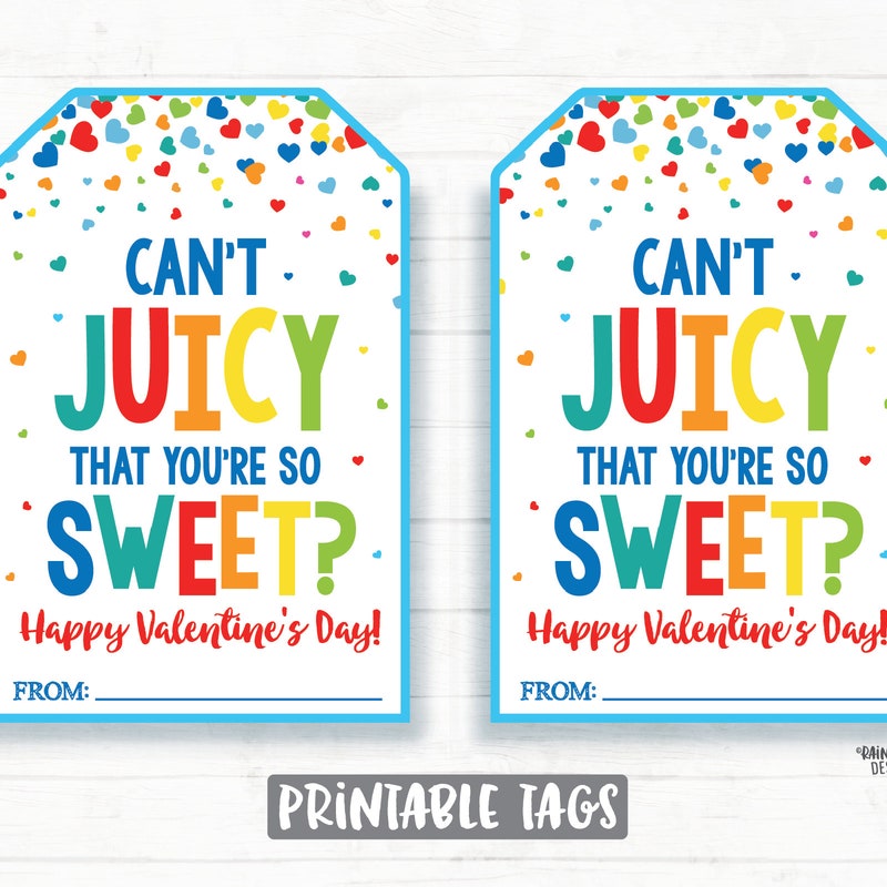 Valentine Juice Box - Etsy
