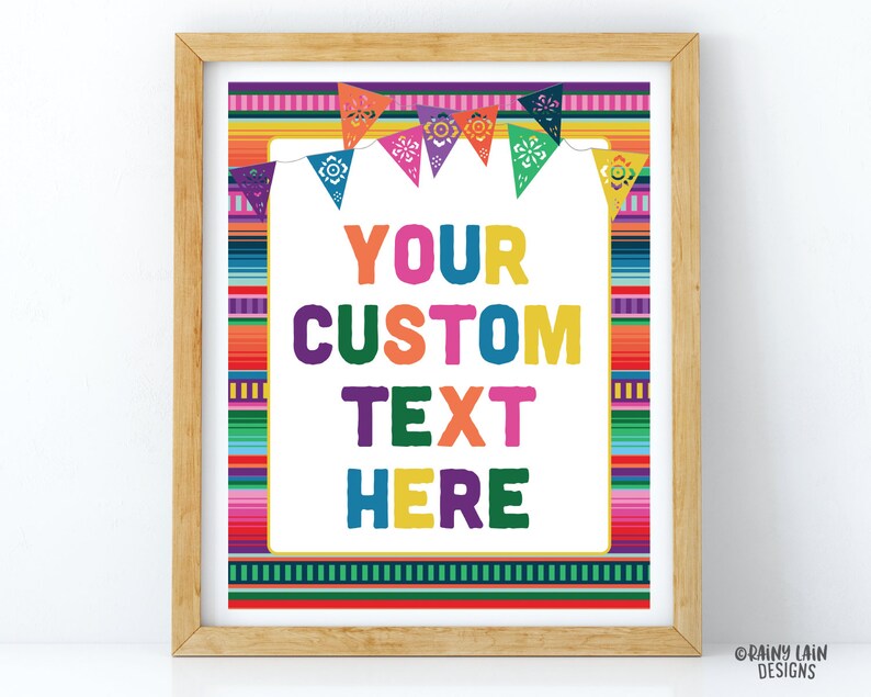 Custom Fiesta Sign Fiesta Decorations Fiesta Theme Signs - Etsy