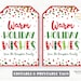 Warm Holiday Wishes Tag Christmas Treat Thank You Tag Holiday ...