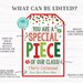 You're a Special Piece of Our Class Tag Christmas Building Block Puzzle ...