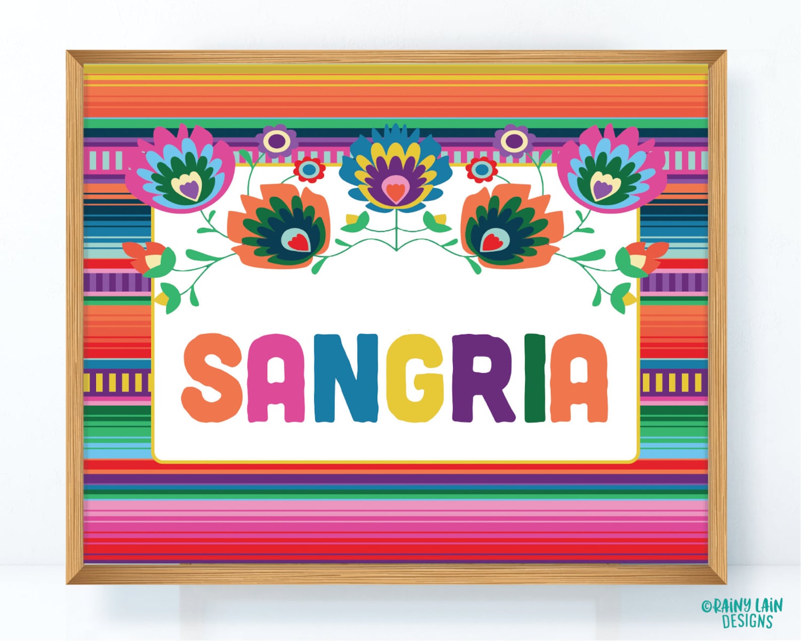 Sangria Sign, Sangria Printable Sign, Fiesta Sangria Sign, Sangria ...