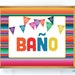 Baño Sign, Fiesta Bathroom Sign, Mexican Restroom Sign, Fiesta ...