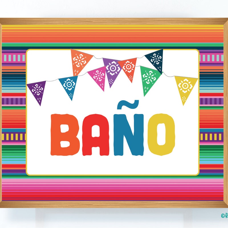 Spanish Bathroom Sign - Etsy