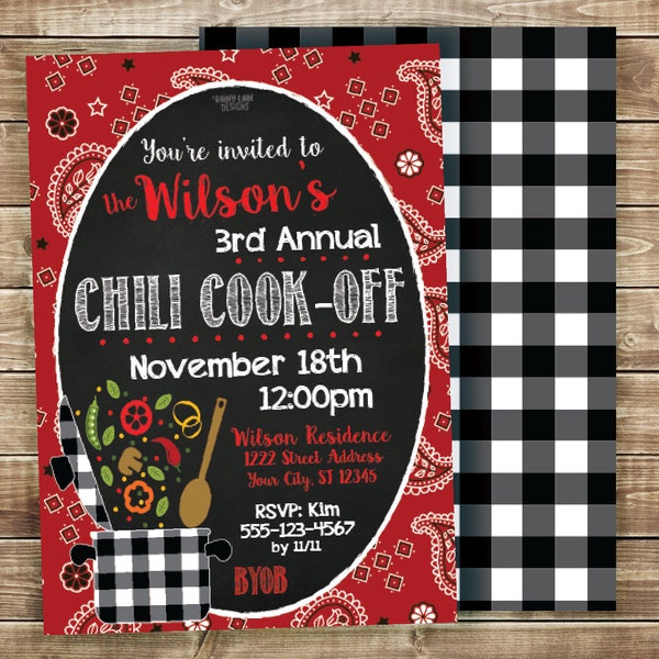 Cook off Invitation - Etsy