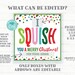 Squish You a Merry Christmas Squishies Christmas Gift Holiday Printable ...