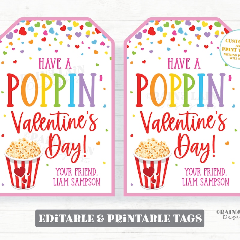 Popcorn Tags - Etsy