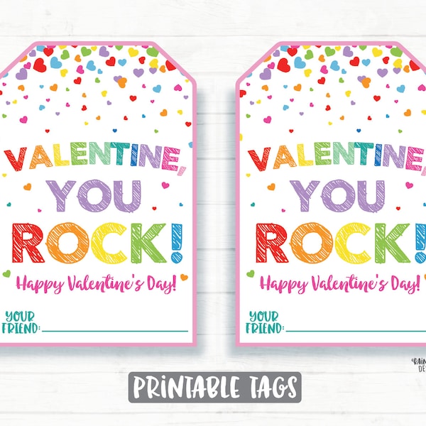 You Rock Valentine - Etsy