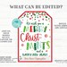 We Wish You a Merry Christ-mint Christmas Tag Holiday Mint Gift ...