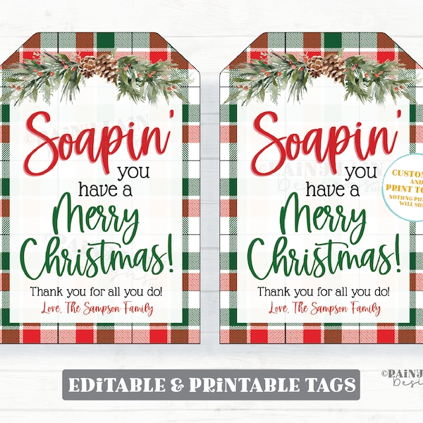 Christmas Neighbor Tags - Etsy