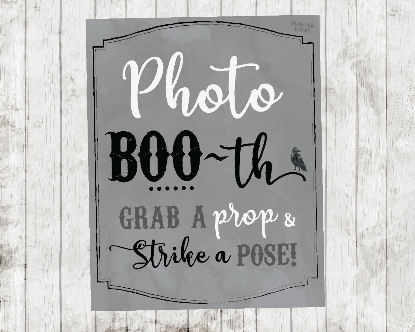 Halloween Photo Booth Sign Photo Boo-th Halloween Party | Etsy