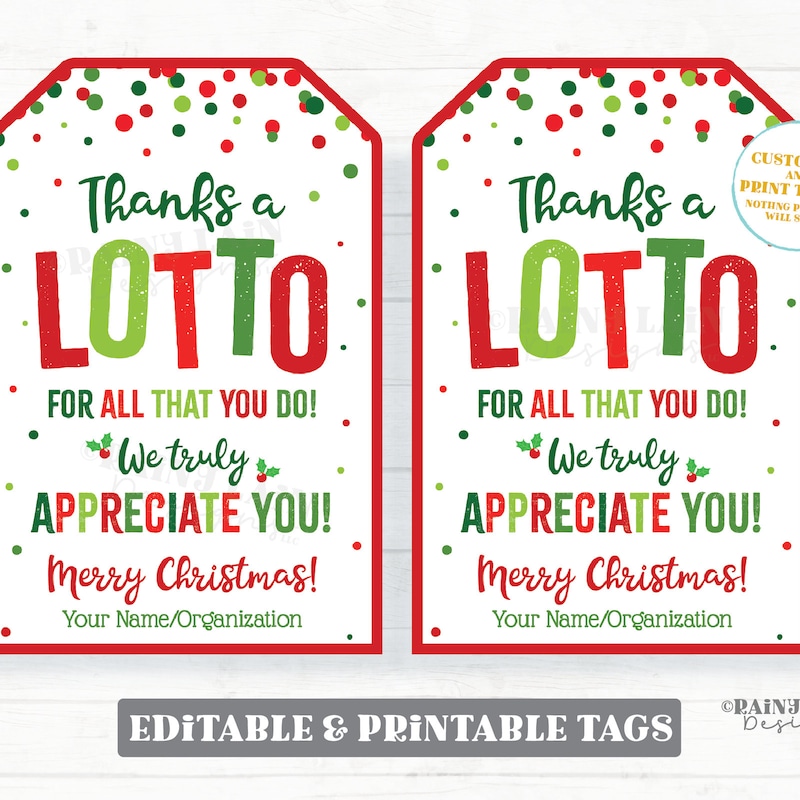 Thanks a Lotto - Etsy