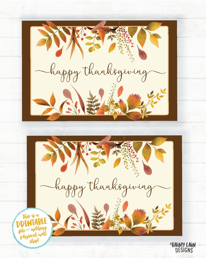 Printable Placemats Happy Thanksgiving Placemats | Etsy