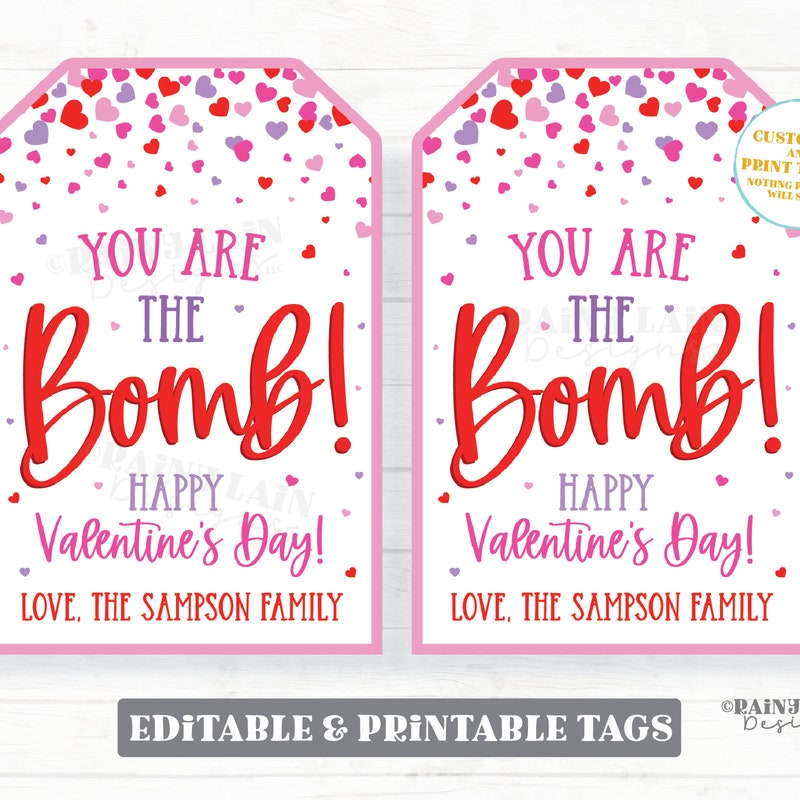 Bath Bomb Tag - Etsy