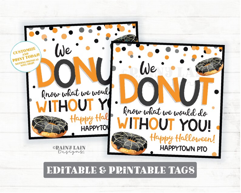 Halloween Donut Know What We Would Do Without You Tag Halloween Thank ...
