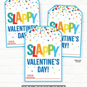 Slappy Valentine's Day Tags, Slap Bracelet Valentine Slap Bracelet ...