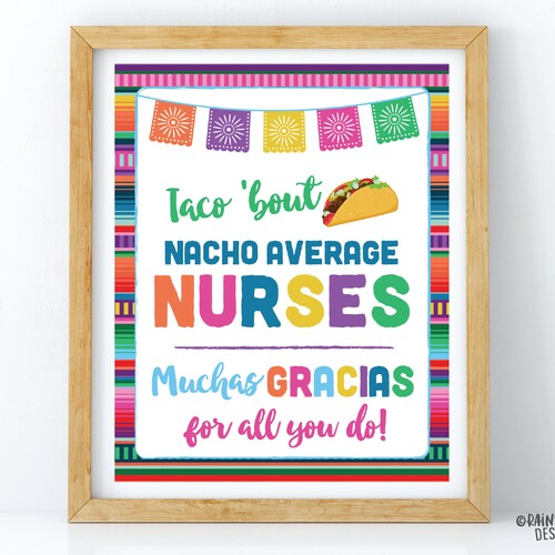 Fiesta Appreciation Sign Nacho Average Volunteer Muchas - Etsy
