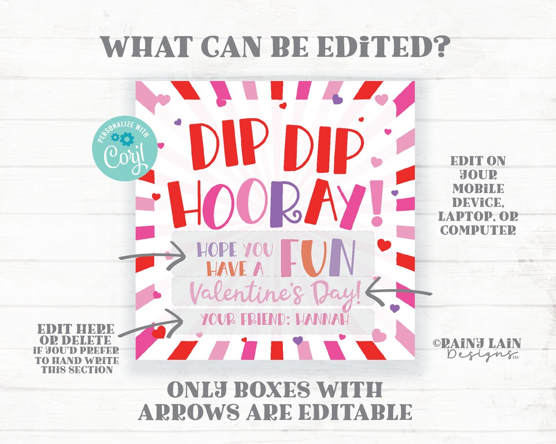 Dip Dip Hooray Have a FUN Valentine's Day, Candy Fun Preschool ...