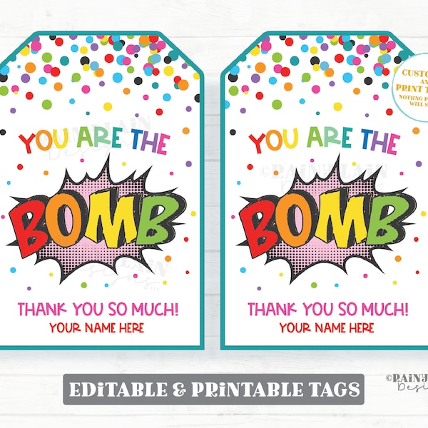 Bath Bomb Tag - Etsy