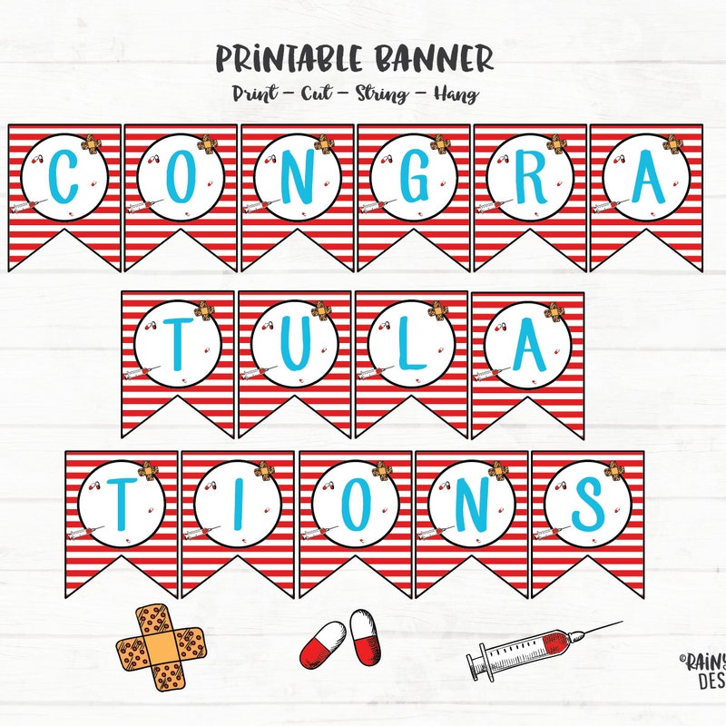 Printable Graduation Garland - Etsy