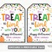 It's a Treat to Work With You Halloween Gift Tag Staff Appreciation Co ...