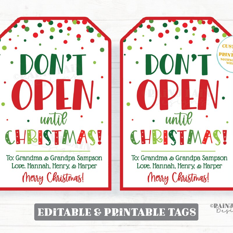 Do Not Open Until - Etsy