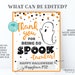 Thanks for Being Spook-tacular Sign Halloween Thank You Lounge Favor ...