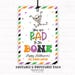 Editable Rad to the Bone Gift Tag, Halloween Skeleton Tag, Teacher ...