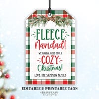 Christmas Gift Tags, Fleece Navidad, Teacher Staff Employee Holiday ...