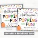 Halloween Pop Gift Tag Square Halloween is Popping With Fun Tag ...