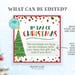 12 Days of Christmas Gift Tags, Editable Printable Cards, Square, Elf ...