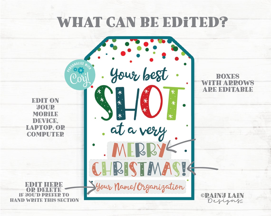 Best Shot at a Very Merry Christmas Tags Shot Glass Tags Alcohol ...