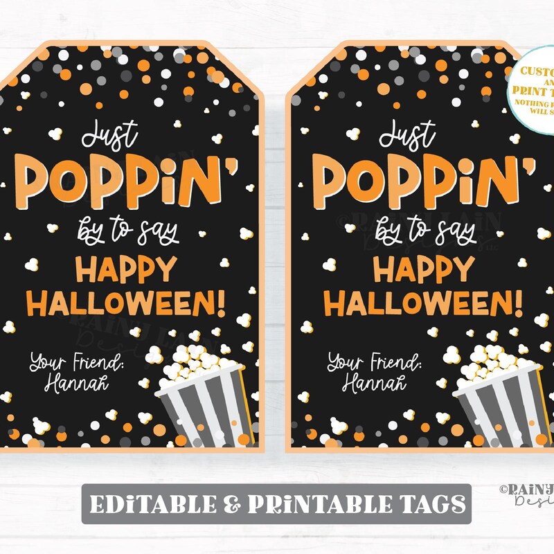Popcorn Tags - Etsy