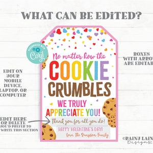 No Matter How the Cookie Crumbles, Valentine's Day Tag Appreciation ...