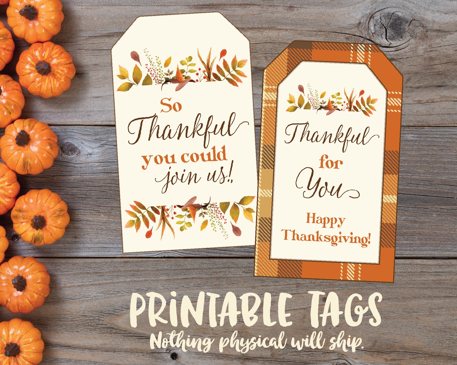 Thanksgiving Favor Tags Printable Thanksgiving Tags I'm | Etsy