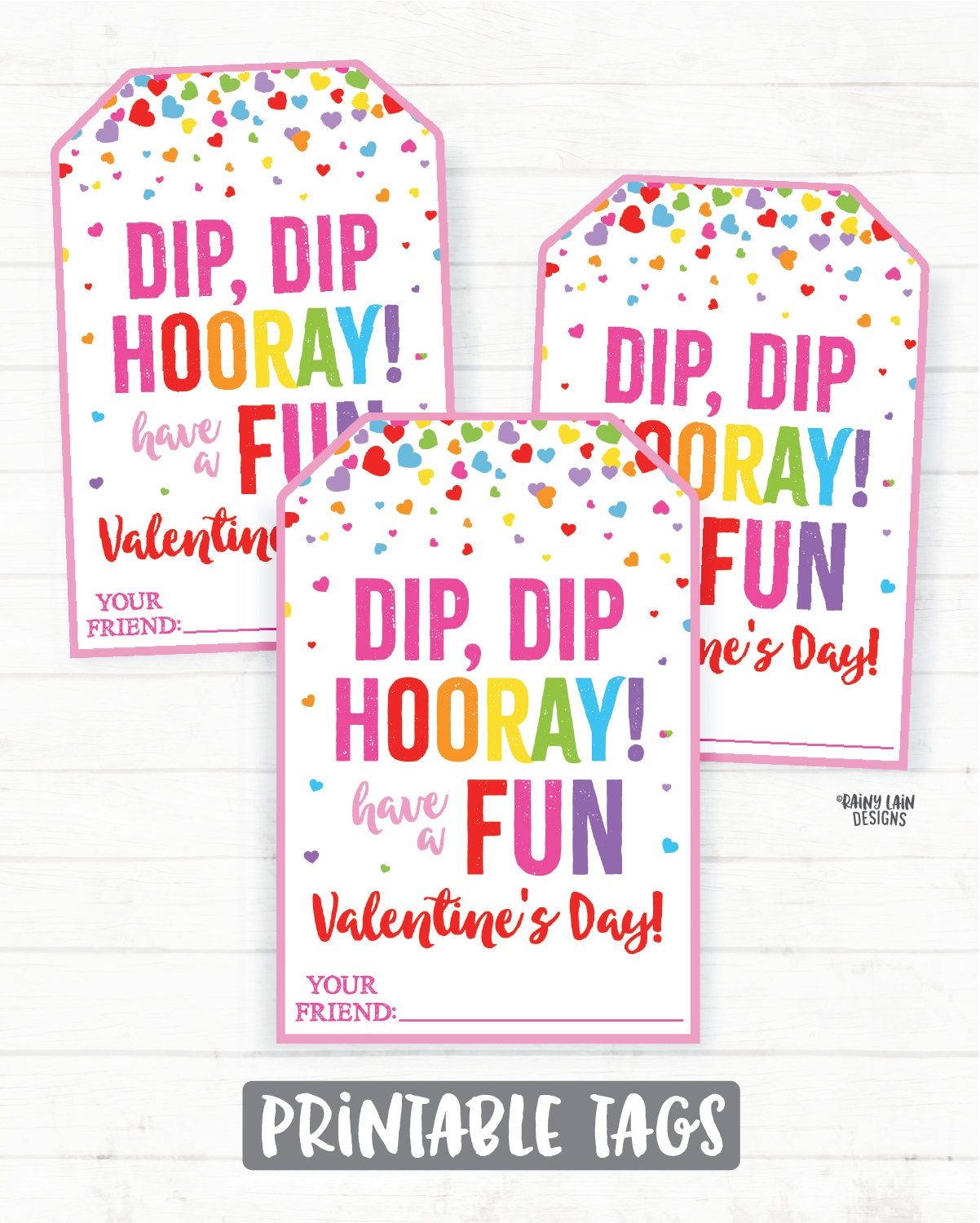 Dip Dip Hooray Have a FUN Valentine's Day Candy Dip | Etsy