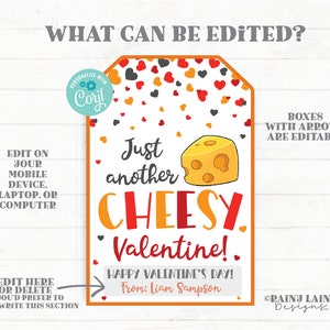 Just Another Cheesy Valentine Tag, Cheese Crackers Cheez Goldfish ...