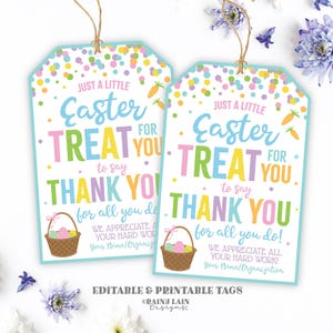 Easter Treat for You to Say Thank You for All You Do Tag Spring Break ...
