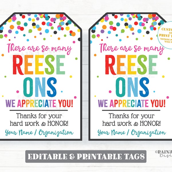 Reeses Thank You - Etsy