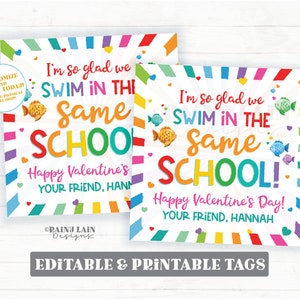 Goldfish Valentine, Swim in the Same School, Fish Candy, Preschool ...