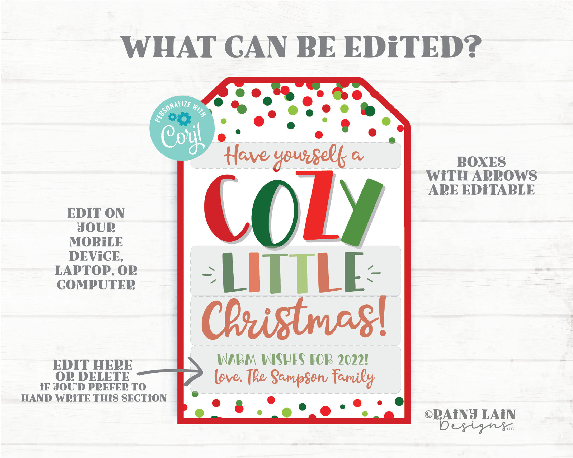 Have Yourself a Cozy Little Christmas Tag Fuzzy Blanket Gift Holiday ...