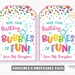 Hope Your Birthday is Bubbles of Fun Tag Classroom Bubbles Birthday ...