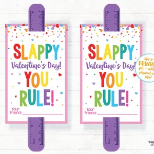 Slappy Valentine's Day You Rule Valentine, Slap Bracelet Ruler Slap ...