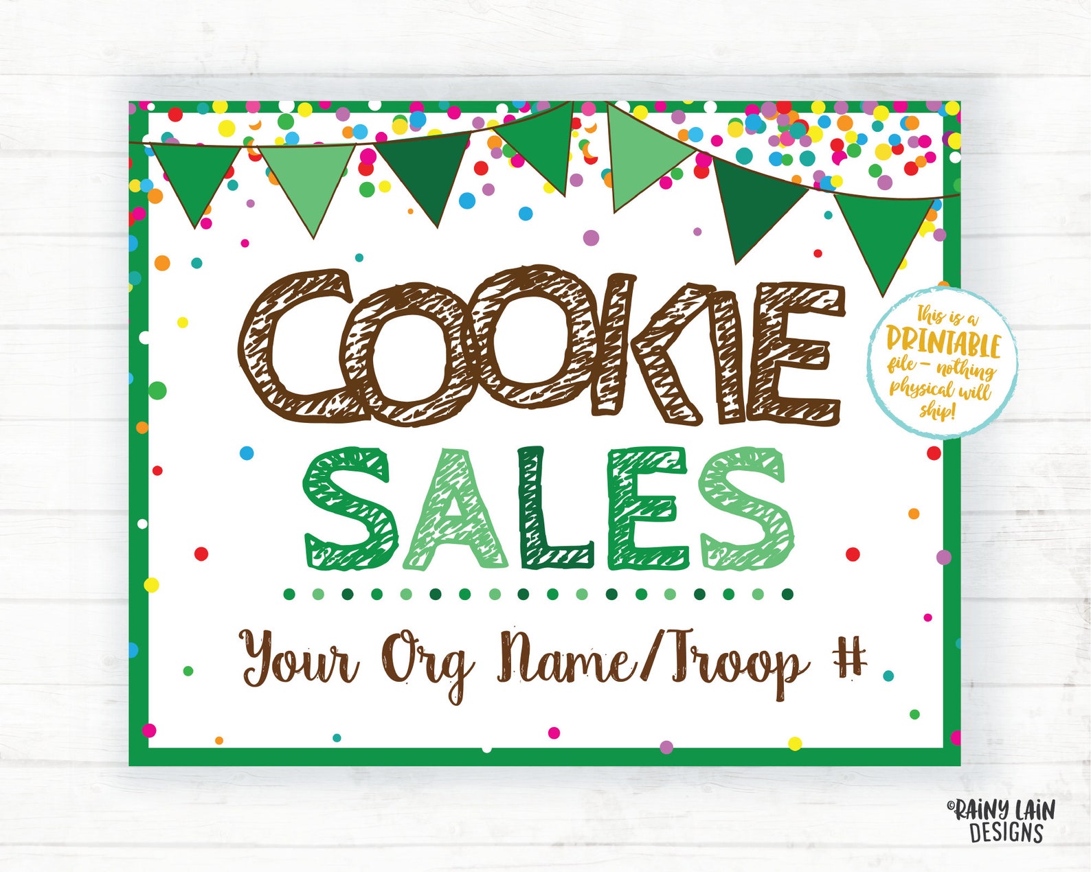 Custom Cookie Sales Sign Cookie Booth Banner Cookie Booth - Etsy