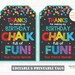 Chalk Birthday Favor Tags Thanks for Making My Birthday Chalk Full of ...