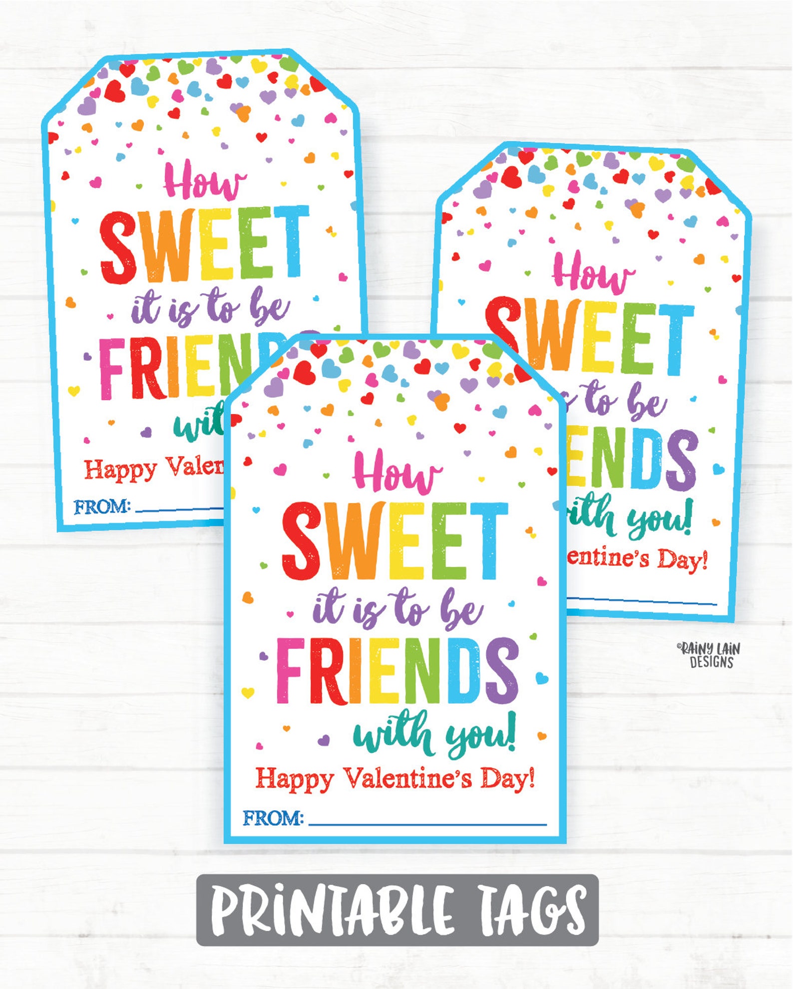 How Sweet It is to Be Friends With You Valentine Sweet Treat - Etsy
