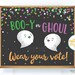 Halloween Gender Reveal Wear Your Vote Sign Spook-tacular - Etsy